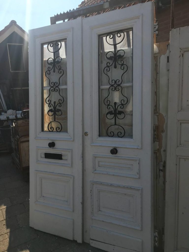 Voordeuren met rooster H92408 – Leen – Oude bouwmaterialen, 5000 oude ...